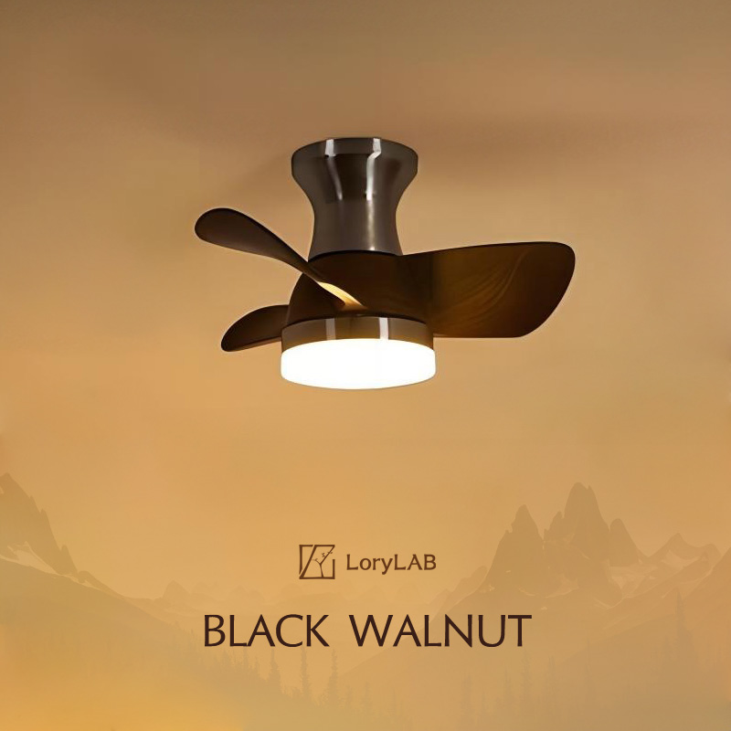 Walnut Color Abs Blade, Simple Vintage Modern Wabi-sabi style, Ceiling ...